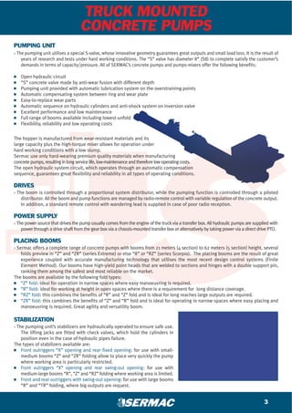 Sermac concrete pump_product_brochure | PDF
