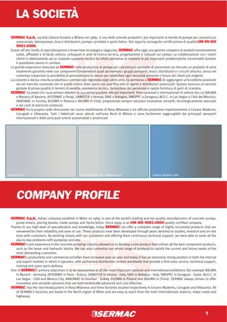 Sermac concrete pump_product_brochure | PDF