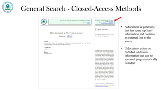 Annotating and Visualizing a Database of Analytical Methods | PPT