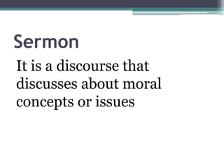 English 9 - Sermon | PPTX