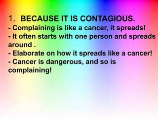 THE SIN OF COMPLAINING Sermon | PPTX