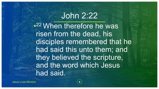 "The Blood Will Never Lose It's Power" John 2:19-22 | PPTX