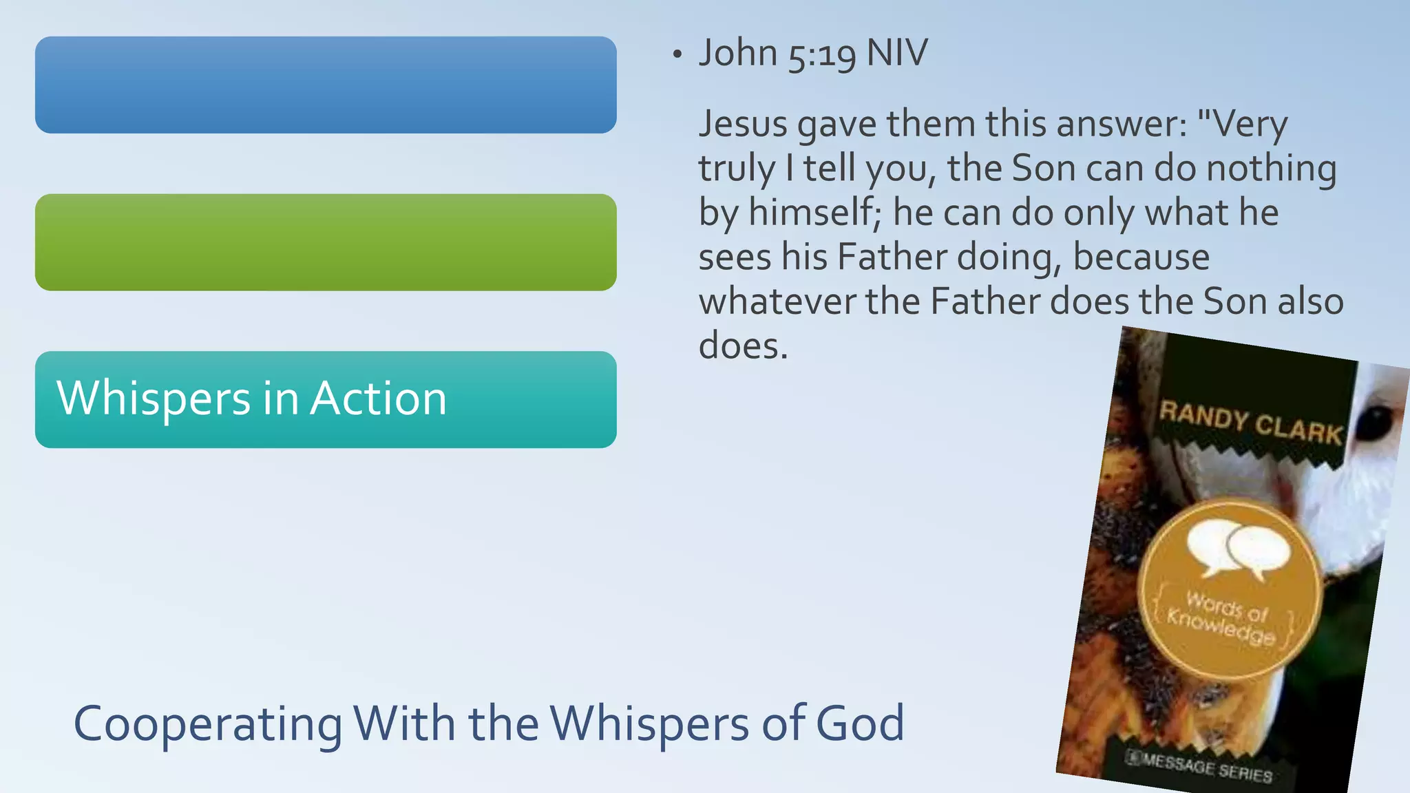 Co-operating with the Whispers of God | PPT