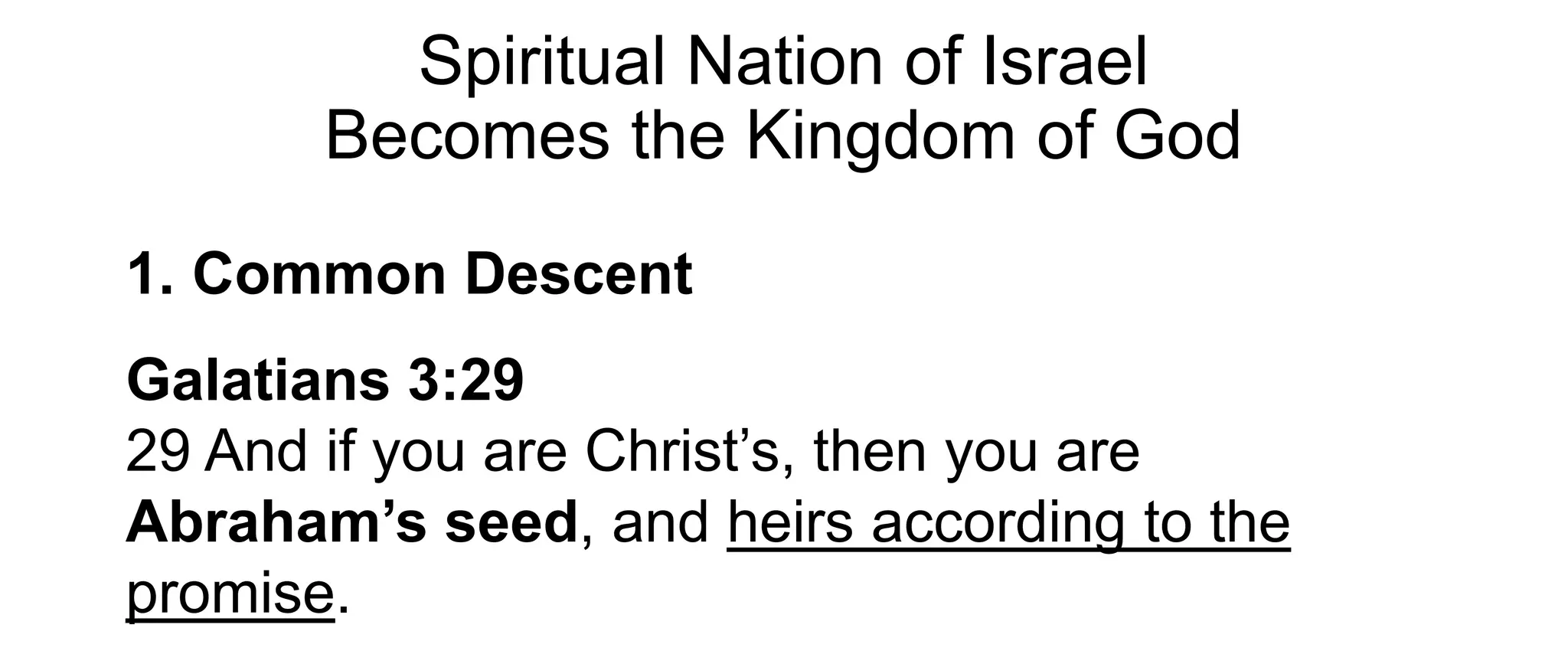 How and Why God Made the Nation of Israel | PPTX
