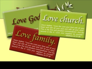 "Love For... Community" | PPT