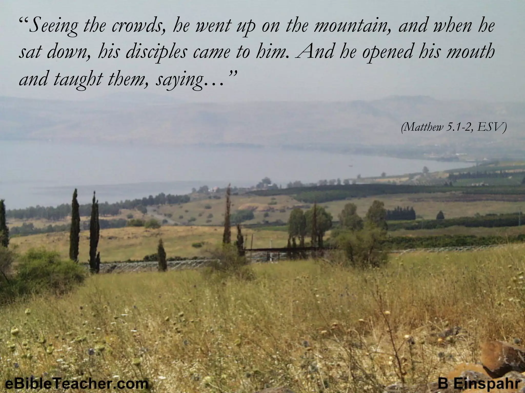 Sermon On The Mount Overview | PPT