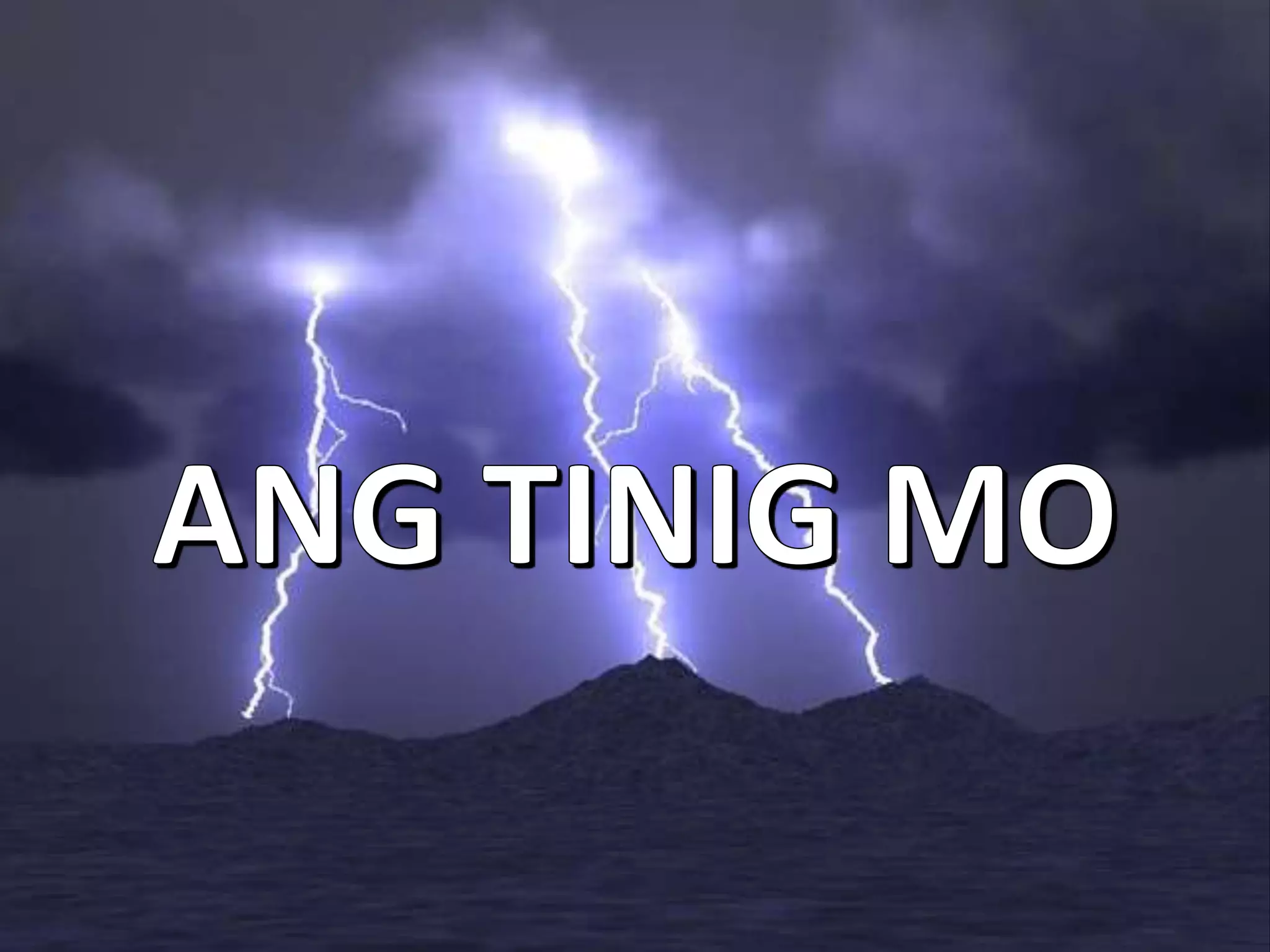 Church Sermon: Ang Tinig Mo | PPTX