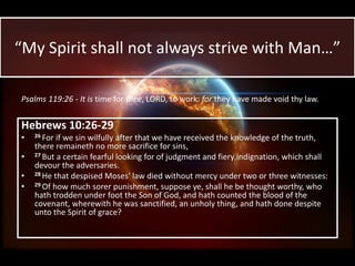 Sermon thou knowest not the time of the visitation | PPTX