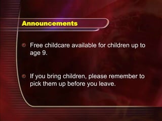 Sermon 01 - Countdown to Eternity | PPTX