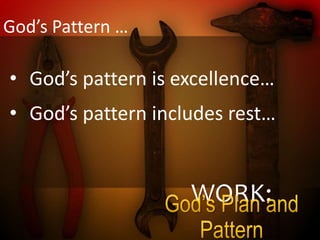 Work: God's Plan and Pattern Sermon 8-30-15 | PDF