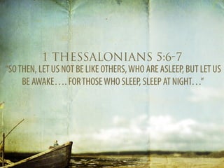 Watch For Jesus' Return - STAY AWAKE! | PPT