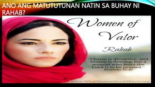 sermon outlinw about Rahab.daily meditation | PPTX