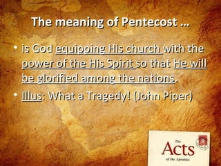 The meaning of pentecost store
