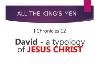 Church Sermon: All The King's Men | PPTX | Christianity | Religion ...