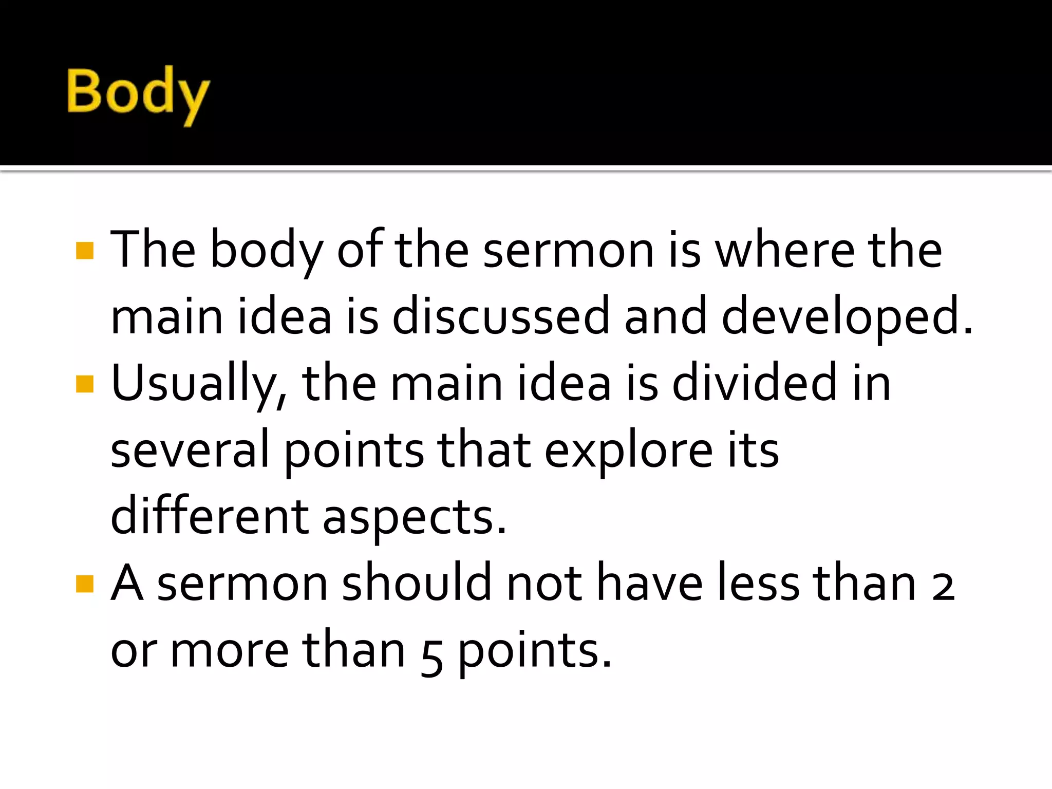 Basic Sermon Design: The Sermon Outline | PPTX