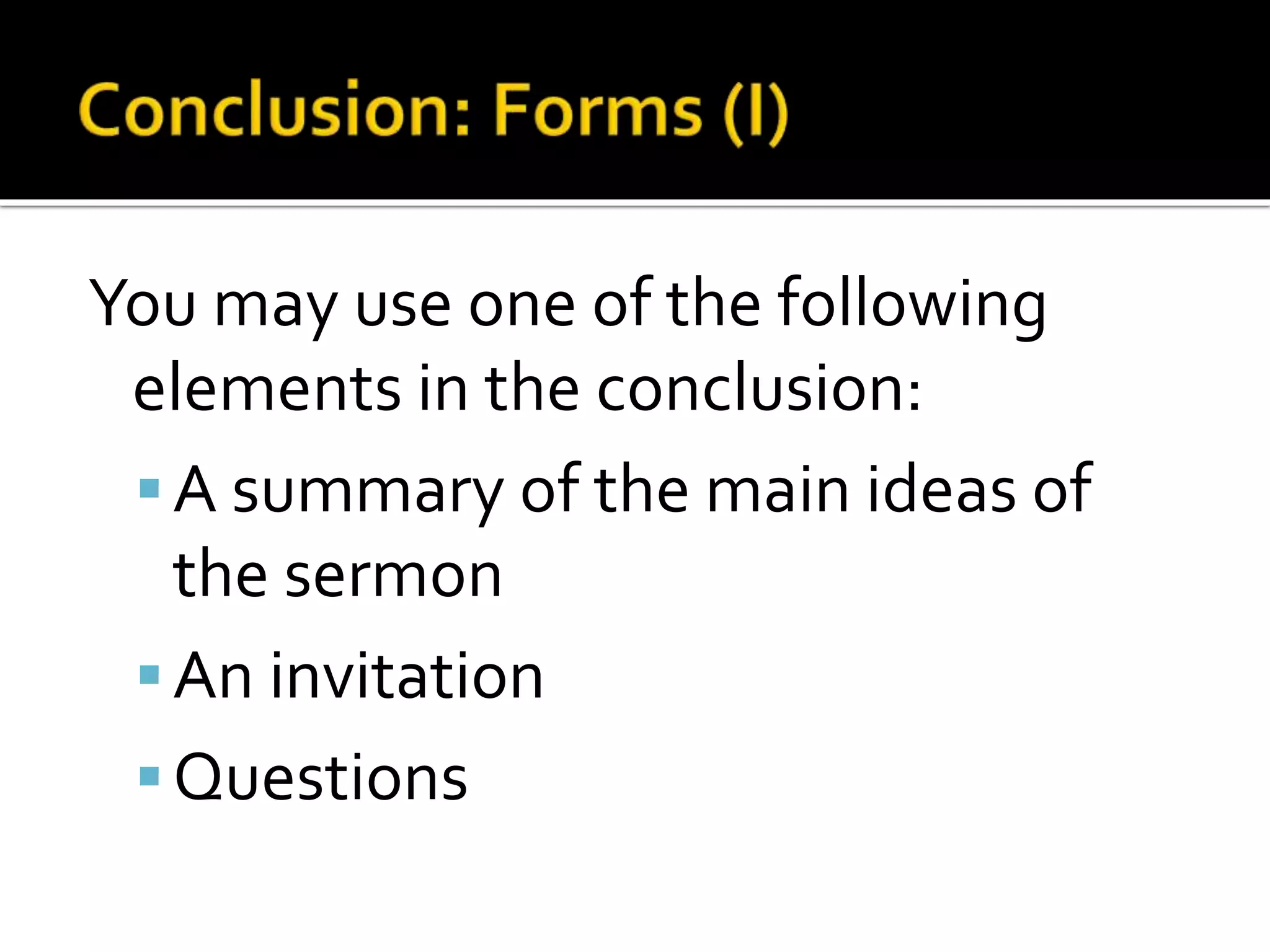 Basic Sermon Design: The Sermon Outline | PPTX