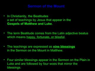 Sermon DP & Beatitudes Part 1of2 | PDF