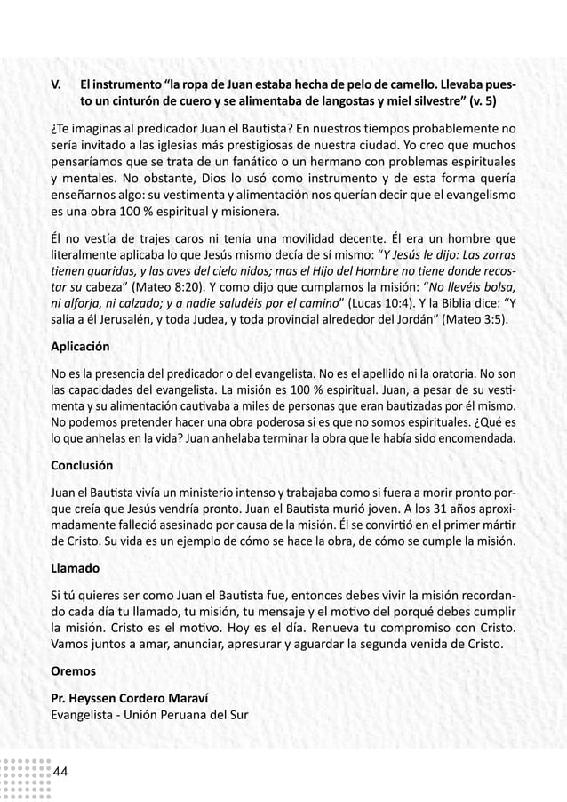 Grandes textos de la Biblia | Sermones misioneros 2024 | Heyssen ...