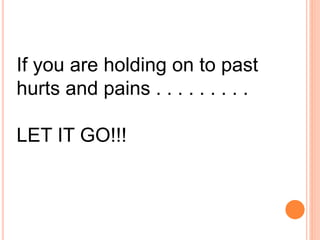 Sermon let it go | PPTX