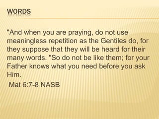 Sermon on the Mount and Prayer | PPTX