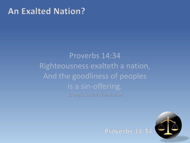 Sermon An Exalted Nation Prov 14 34 -- fourth of july | PPT