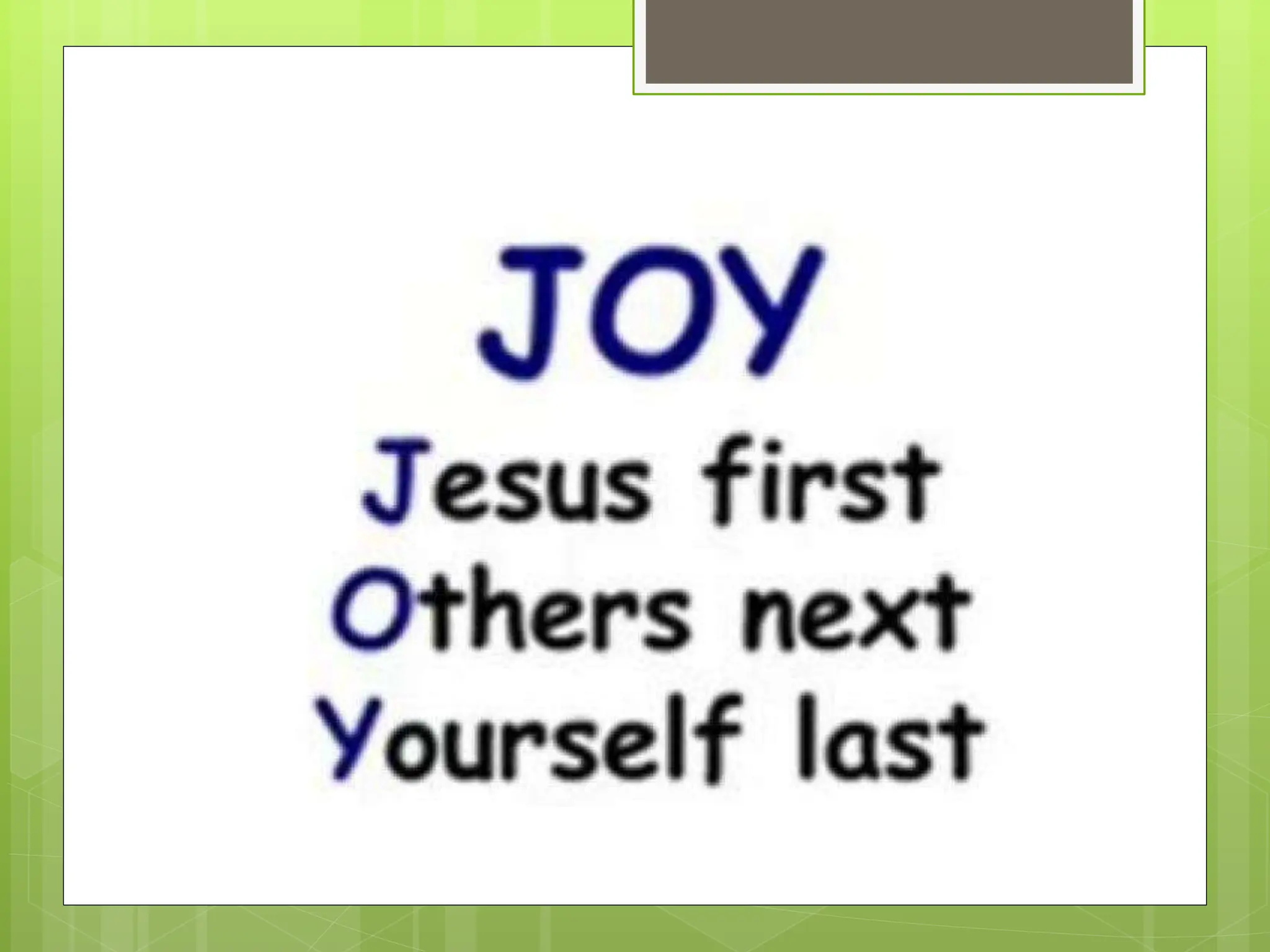 jesus is comimg to give us JOY.pptx