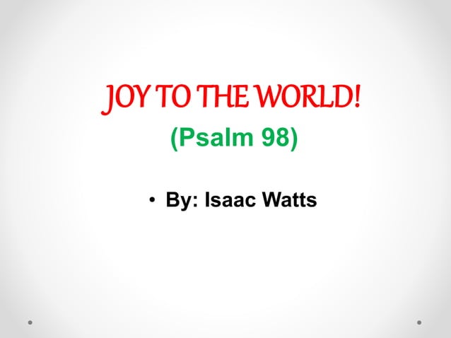 jesus is comimg to give us JOY.pptx