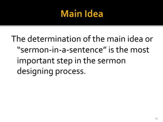 Sermon Rudiments: Basic Sermon Design | PPTX