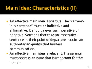 Sermon Rudiments: Basic Sermon Design | PPTX