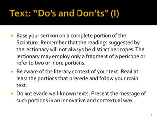 Sermon Rudiments: Basic Sermon Design | PPT
