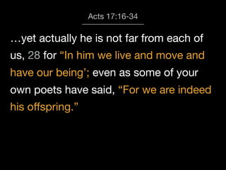 Sermon Slide Deck: "Jesus and the Resurrection" (Acts 17:16-34) | PDF