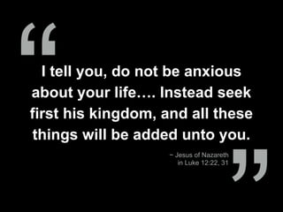 Sermon Slide Deck: "Where Your Treasure Is" (Luke 12:32-34) | PDF