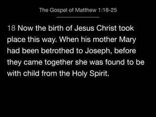 Sermon Slide Deck: "God With Us & For Us" (Matthew 1:18-2:15) | PDF