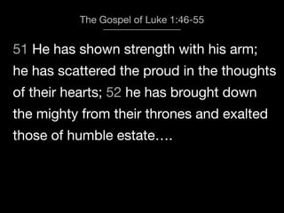Sermon Slide Deck: "The End of Christmas" (Luke 1:46-55) | PPT
