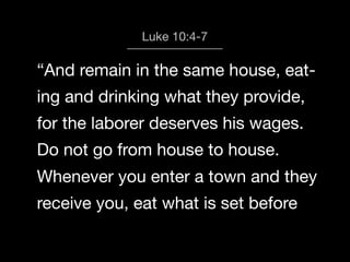 Sermon Slide Deck: "The Lord Of The Harvest" (Luke 10:1-16) | PDF