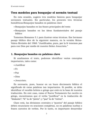 Sermon_textual. para aprender a.realizar bosquejopdf | PDF