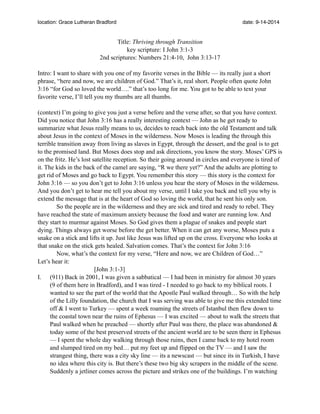 Sermon thriving through transition | PDF