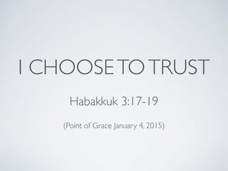 Sermon trust habakuk 3 17 19 pdf | PDF