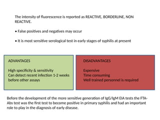 SEROLOGY AND DIAGNOSIS OF SYPHILIS EXPLAINED | PPTX