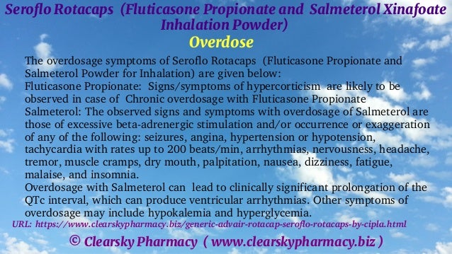 Seroflo Rotacaps (Generic Fluticasone Propionate and Salmeterol ...