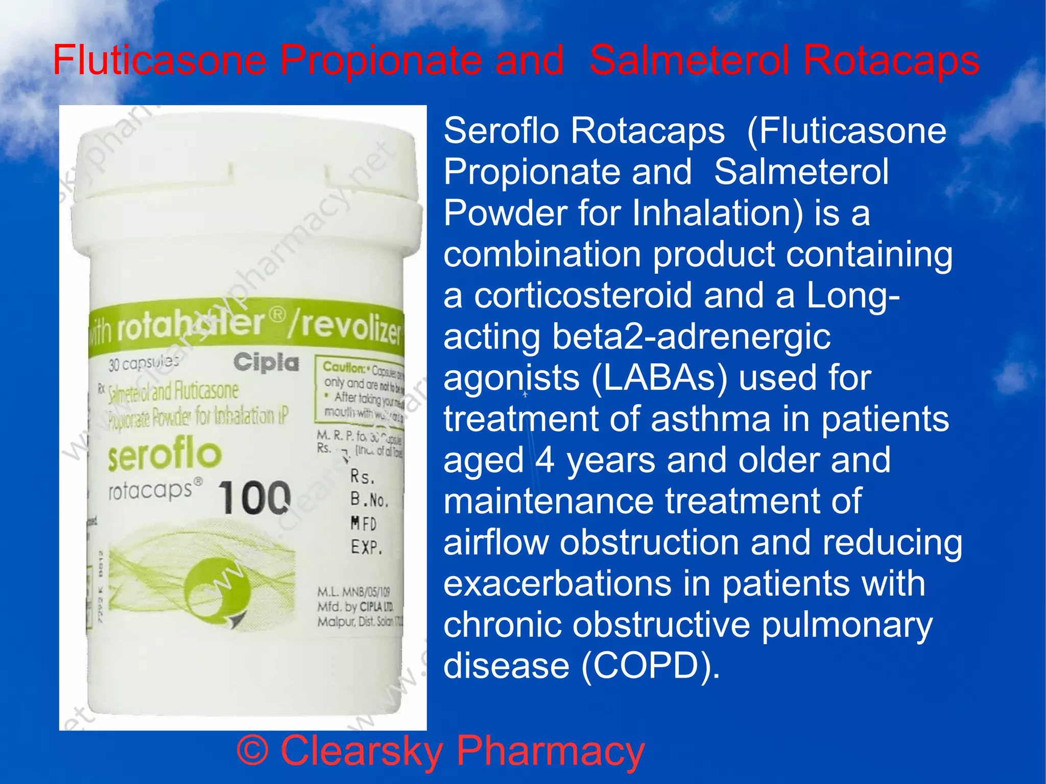 Seroflo Rotacaps (Fluticasone Propionate and Salmeterol Powder for ...