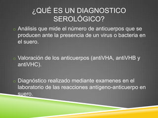 Serología de bacterias, virus y parasitos | PPTX