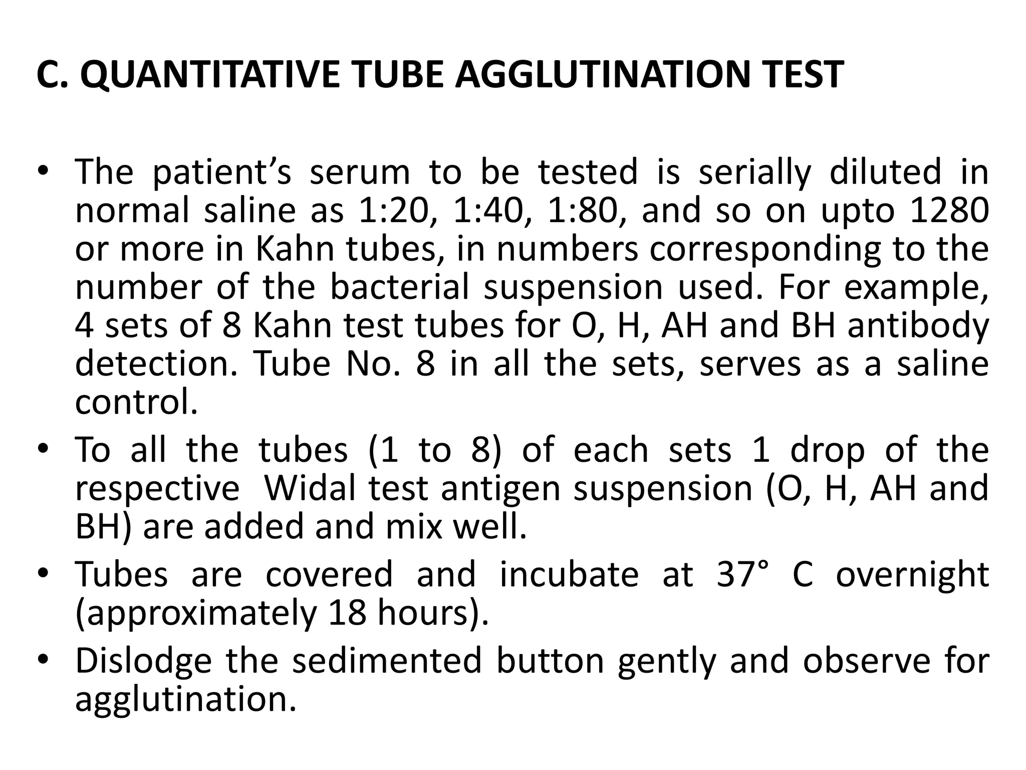 Serological tests-for-the-diagnosis-of-salmonella | PPTX