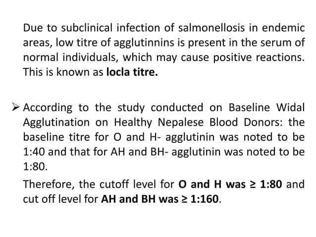 Serological tests-for-the-diagnosis-of-salmonella | PPTX | Infectious ...