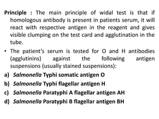 Serological tests-for-the-diagnosis-of-salmonella | PPTX