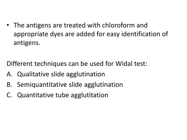 Serological tests-for-the-diagnosis-of-salmonella | PPTX | Infectious ...