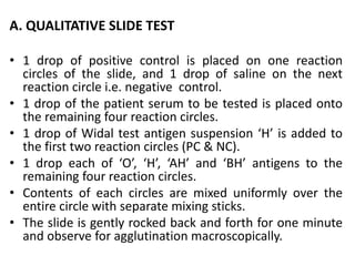 Serological tests-for-the-diagnosis-of-salmonella | PPTX
