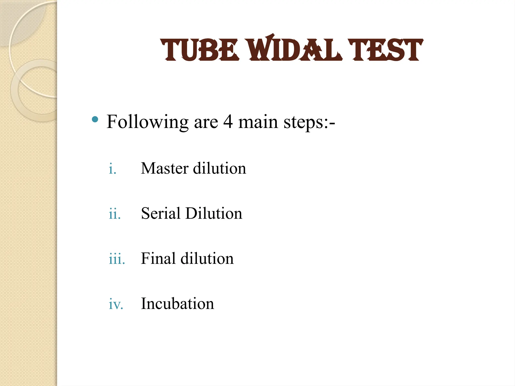 Serological test as widal for diagnosis of disease.pptx | Free Download