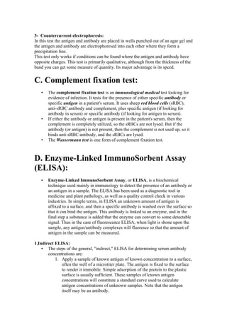 Serological tests | DOC