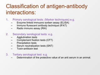 Serological tests ppt2 | PPT